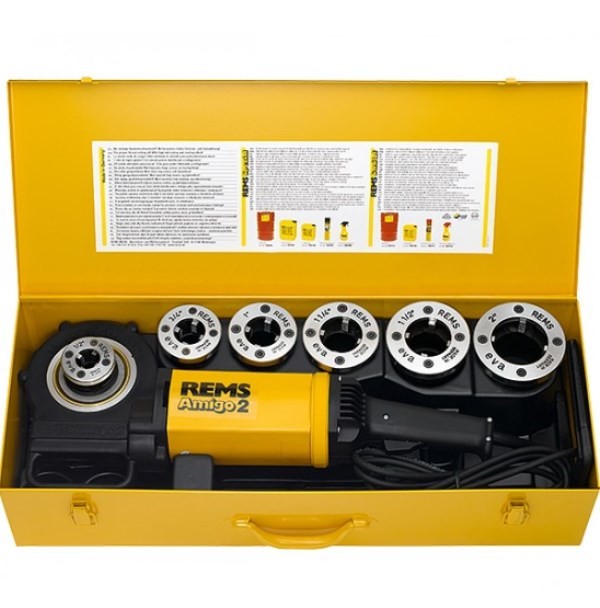 Prezzo Filiera Elettrica Rems Amigo 2 Set Da 1/2 -3/4-1-1 1/4 - 1 1/2 ...